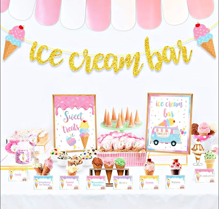Fourth of July Ice Cream Sundae Bar! - Celebrate & Decorate