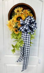 Easy Sunflower Front Door Decoration - Celebrate & Decorate
