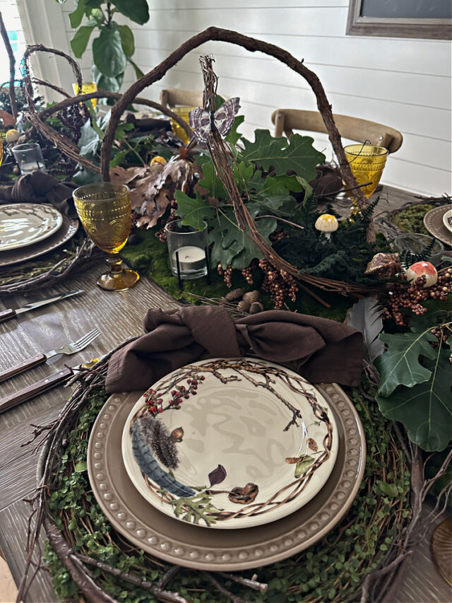 Style a Nature Inspired Tablescape - Celebrate & Decorate