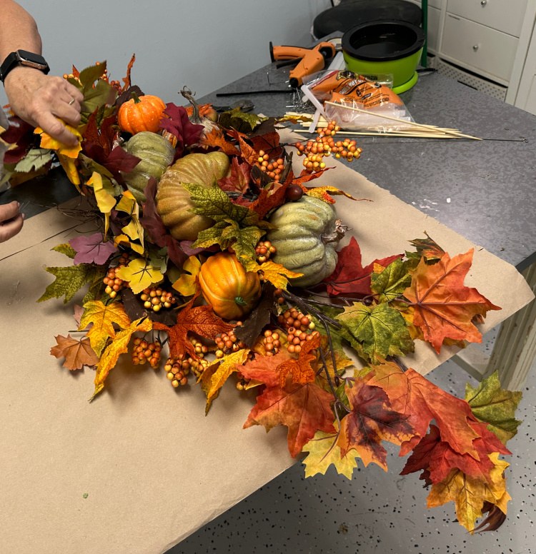 How to Make a Fall Swag with my Secret Tip! - Celebrate & Decorate